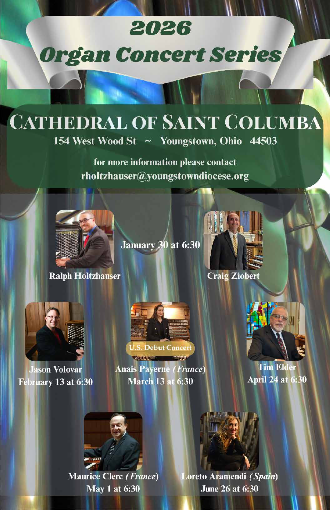 Cathedral Organ Concert Series: Anais Payerne | The Catholic Diocese of Youngstown