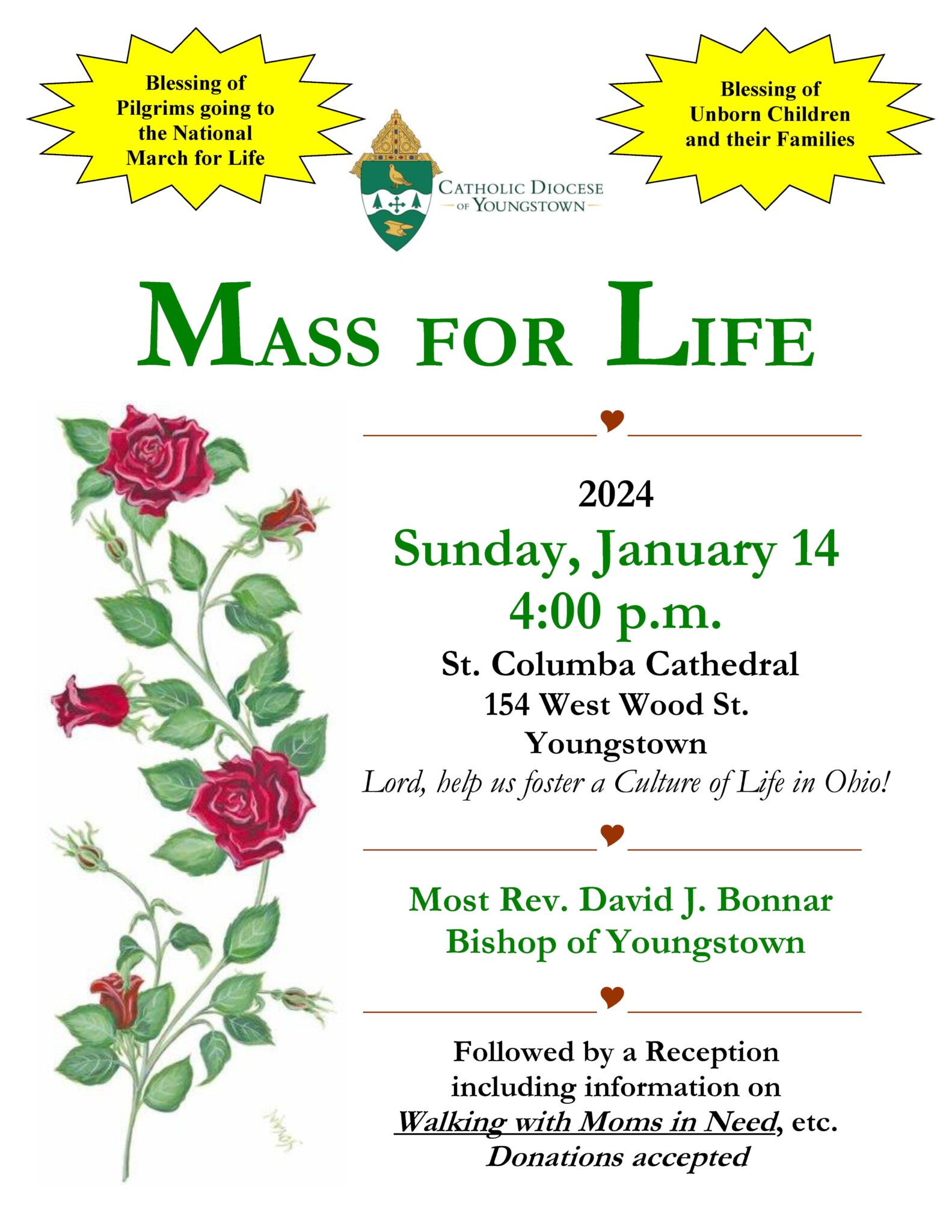 Diocesan Mass for Life to be Celebrated on January 14 at St. Columba ...