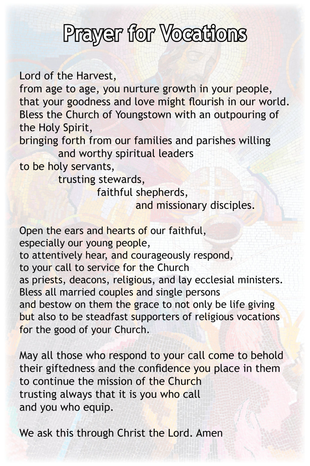 Seminarian Support Collection (Good Shepherd Sunday) - The Catholic Echo
