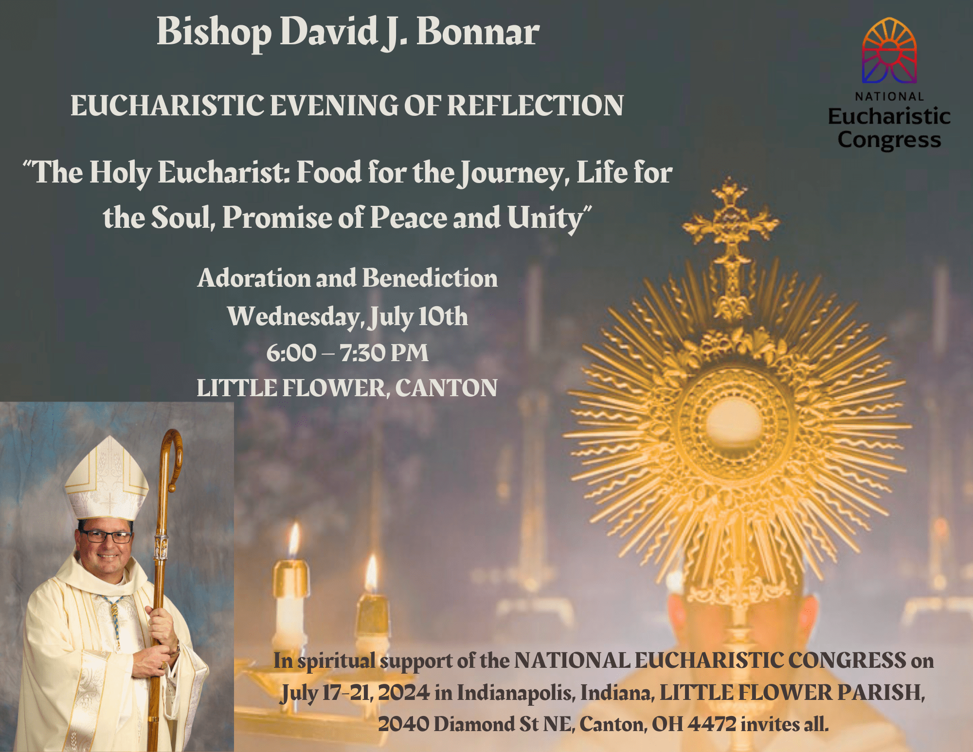 Bishop Bonnar Eucharistic Evening of Reflection on July 10th | The ...