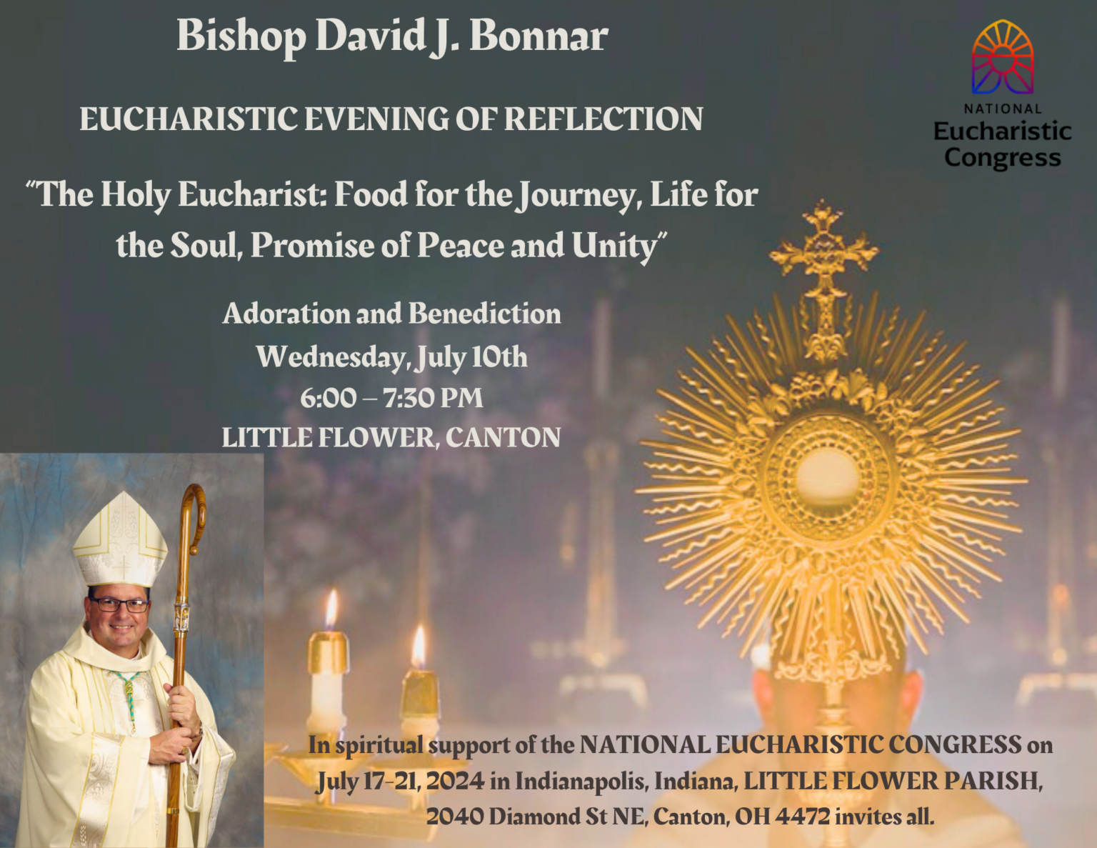 Bishop David J. Bonnar to Speak at Eucharistic Evening of Reflection ...